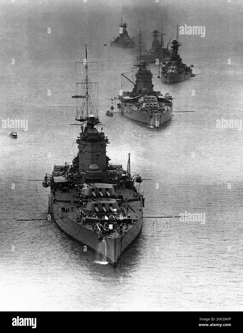 The British home fleet arrived on May 14, from the river Thames to take ...