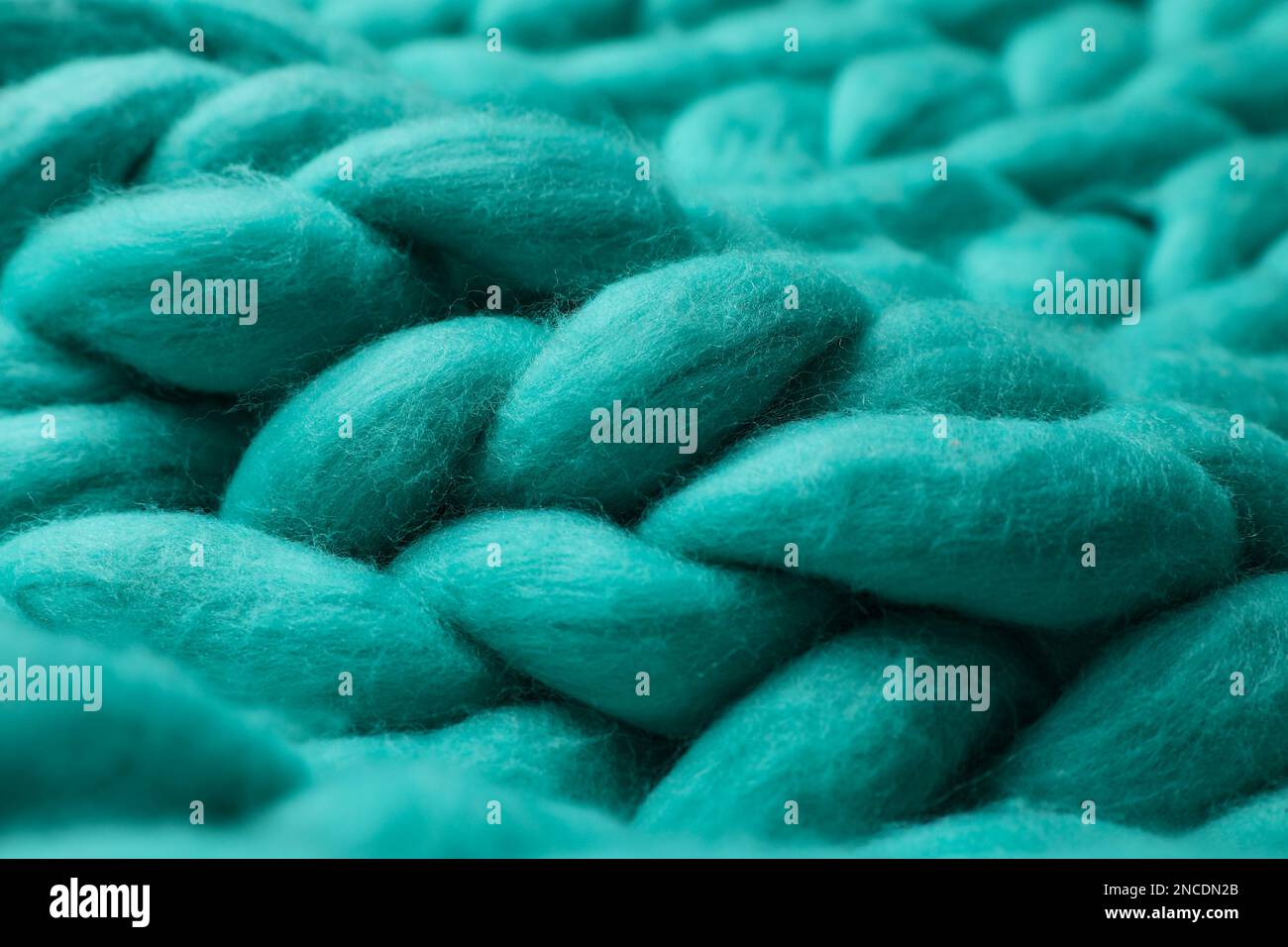 Turquoise knitwear texture hi-res stock photography and images - Alamy