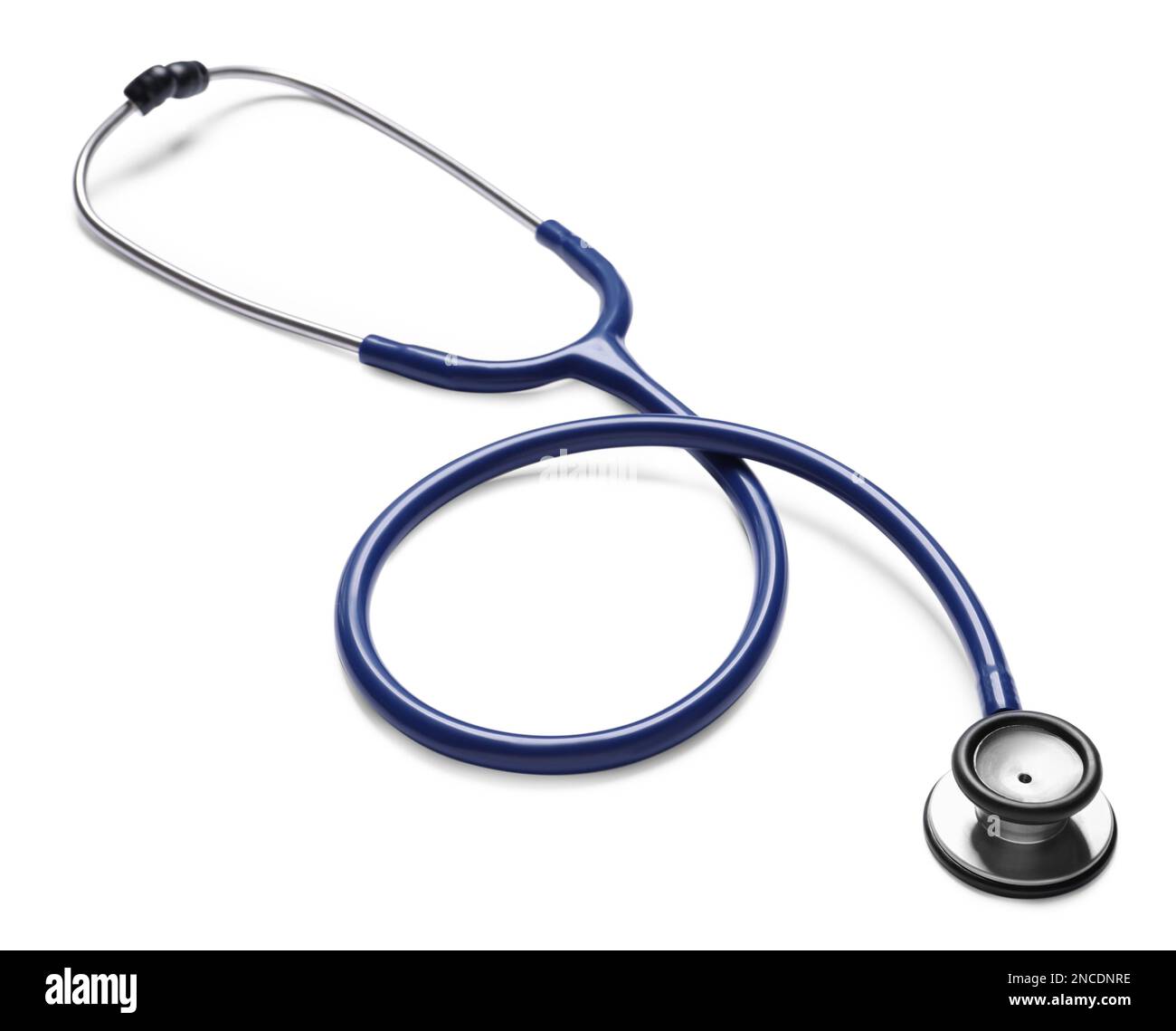 Modern stethoscope on white background. Medical device Stock Photo - Alamy