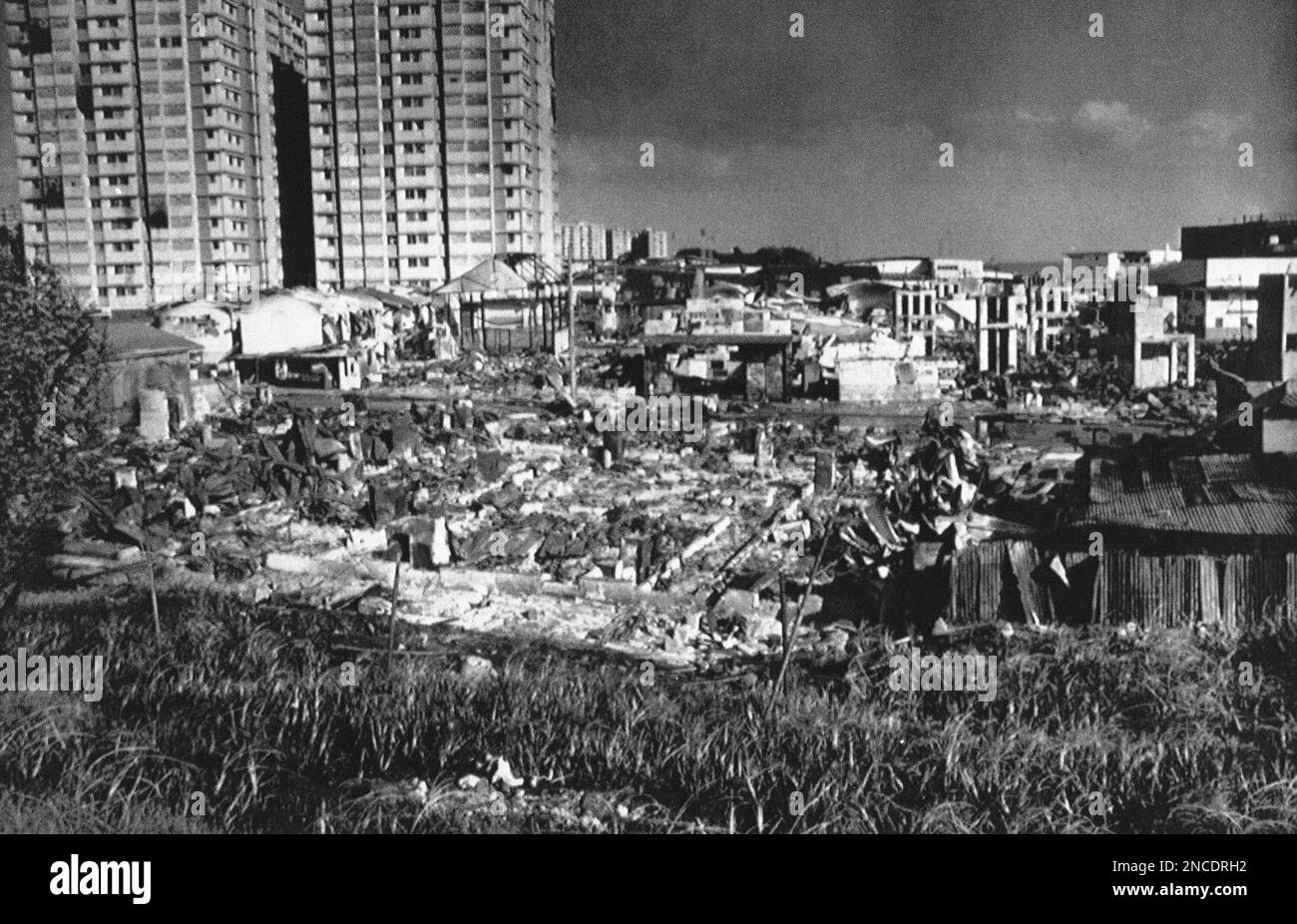 Area near Noriega's headquarters called Barrio Chorrillo was destroyed ...