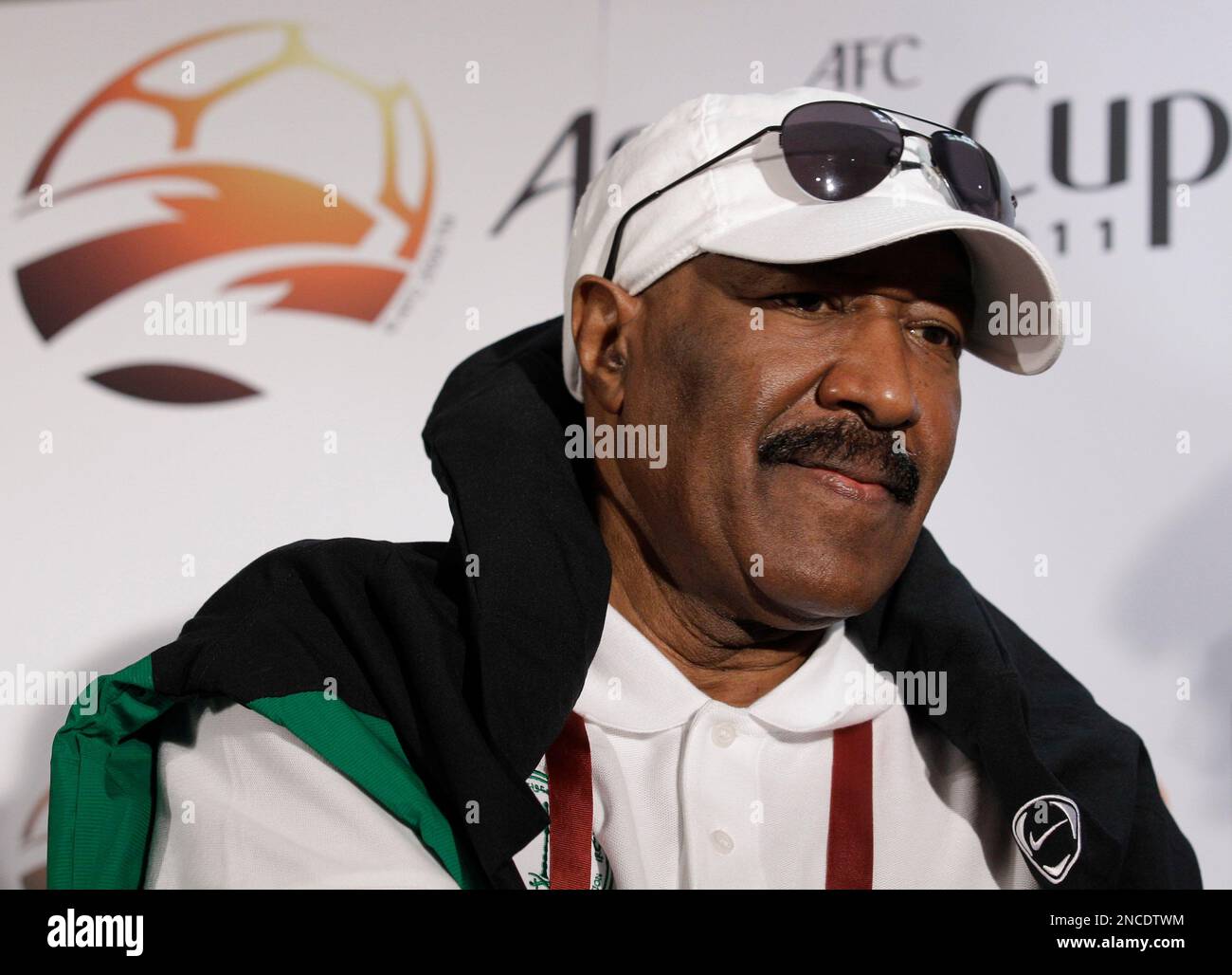 New Saudi Arabia coach Nasser al-Johar attends the news conference for ...