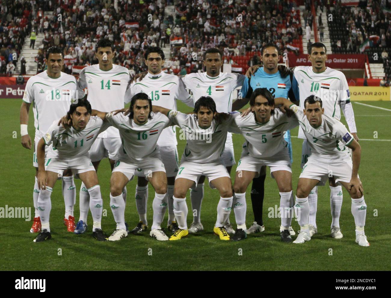 Iraq's team poses for a team photo before their AFC Asian Cup group D ...