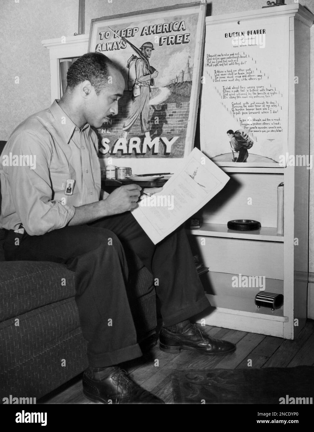 Clanking over his work at his home in Washington, D.C., on Feb. 22 ...