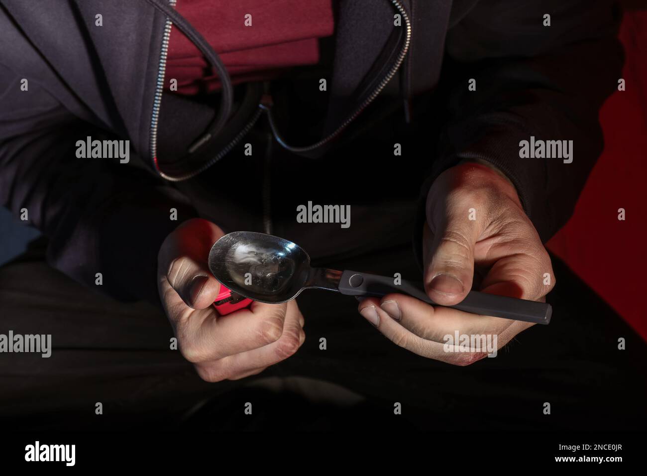 Meth drug lighter hi-res stock photography and images - Alamy