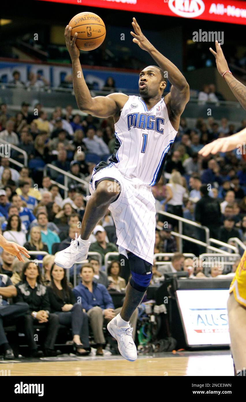 Orlando Magic's Gilbert Arenas during the second half of an NBA ...
