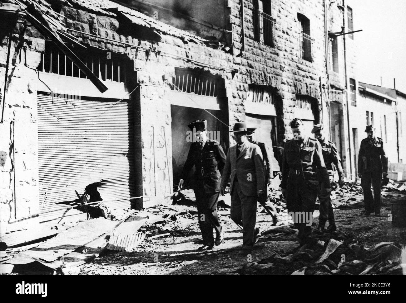 Lieutenant General Sir Alan Cunningham, High Commissioner of Palestine ...