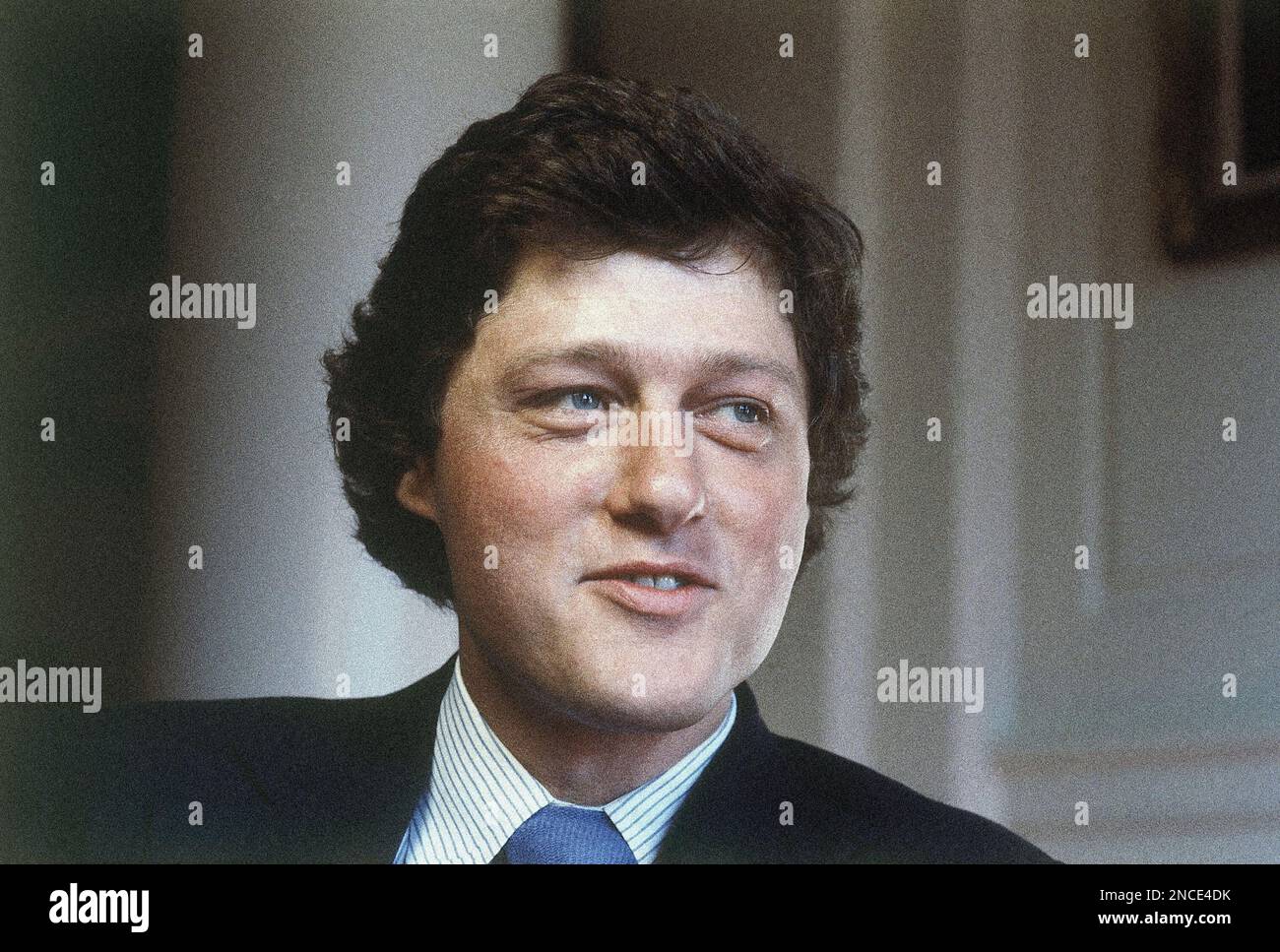 Bill (William) Clinton, New Governor of Arkansas (Democrat) in November ...