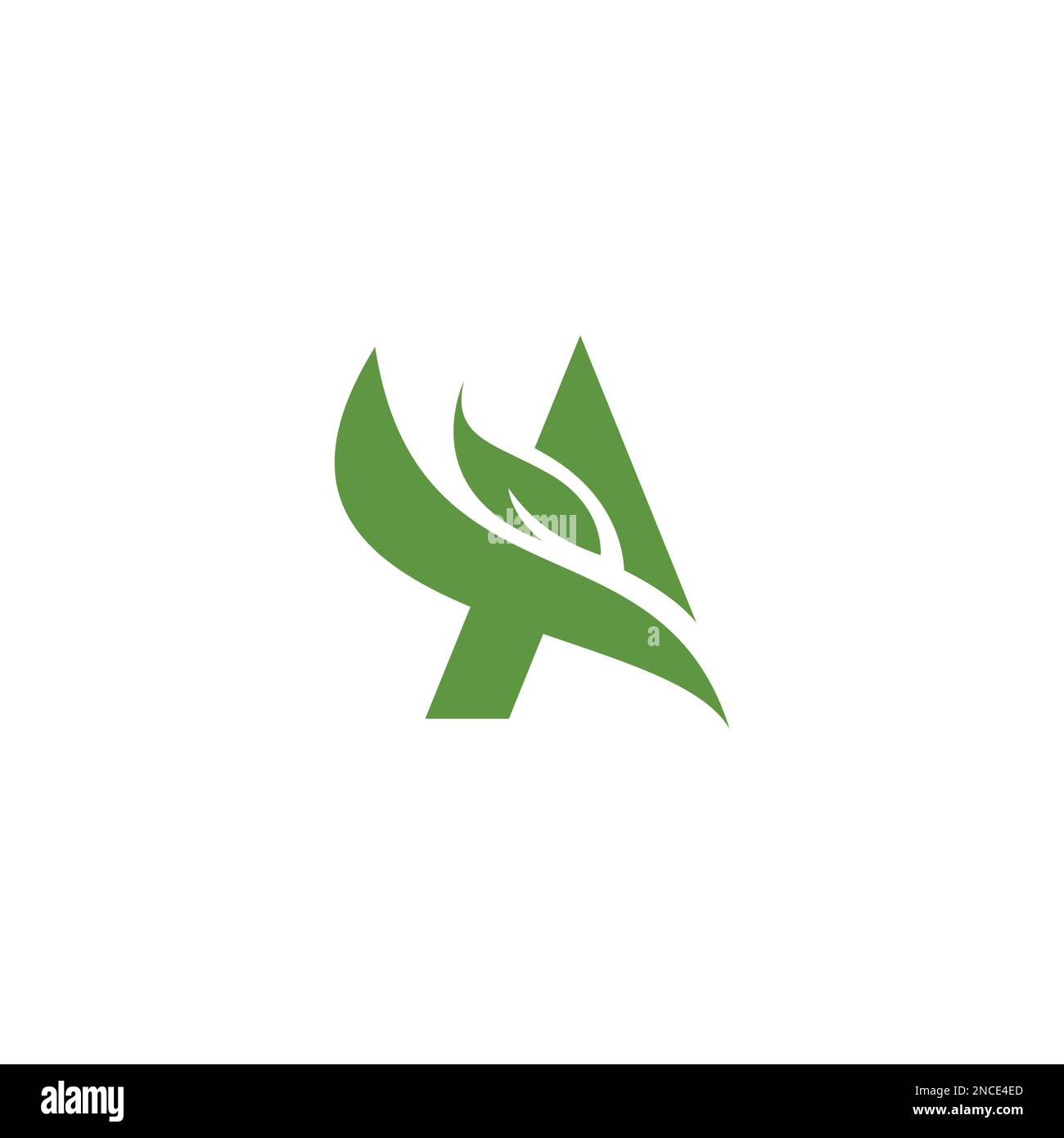 Green eco Letter A Logo Template Design Stock Vector Image & Art - Alamy