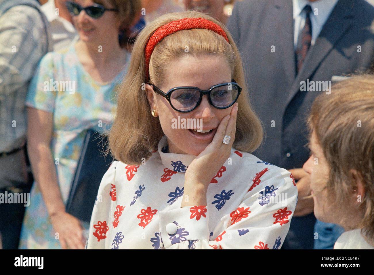 Princess Grace, with ballet star Rudolf Nureyev at Monaco Royal Palace ...