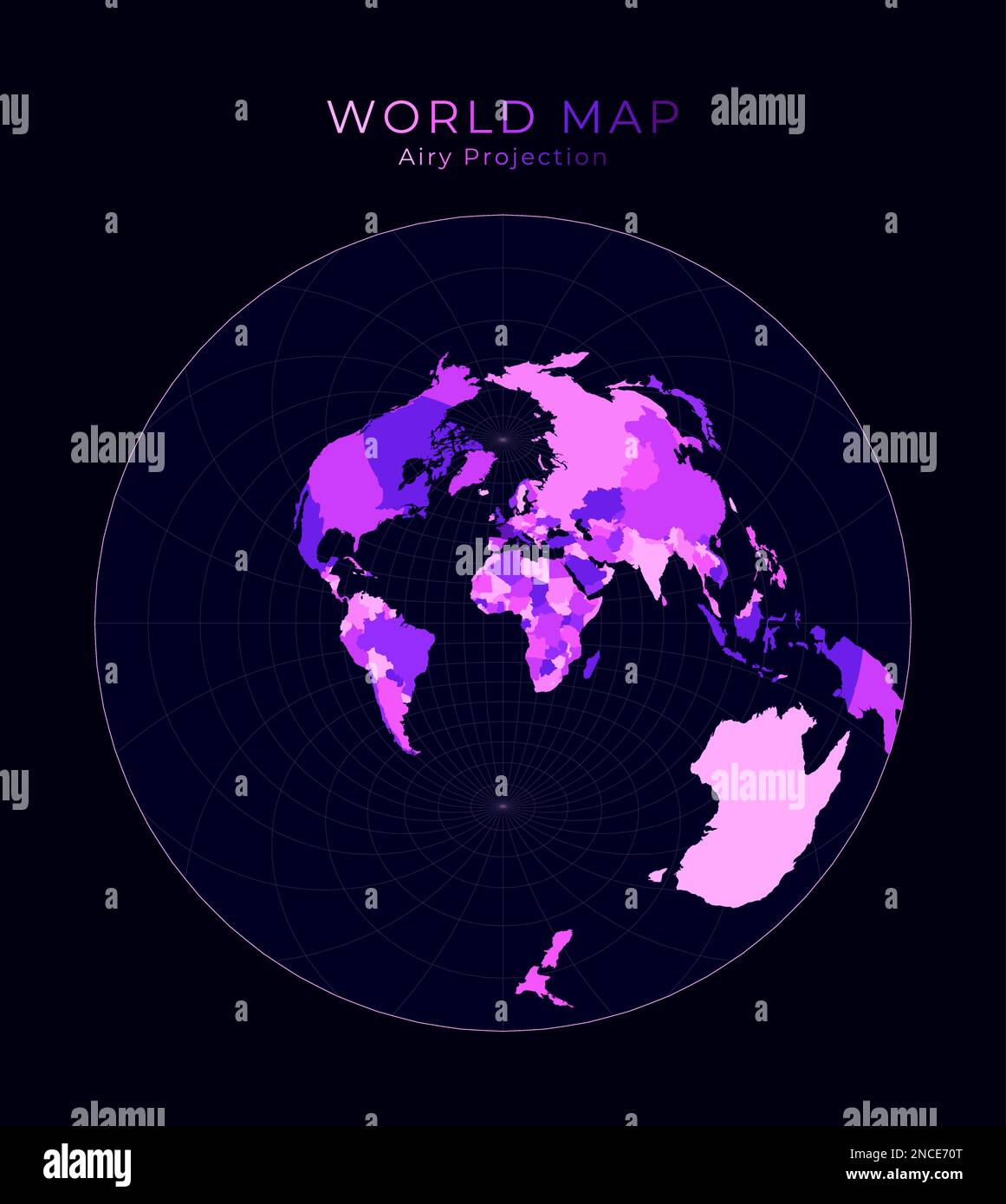Azimuthal projection Stock Vector Images - Alamy