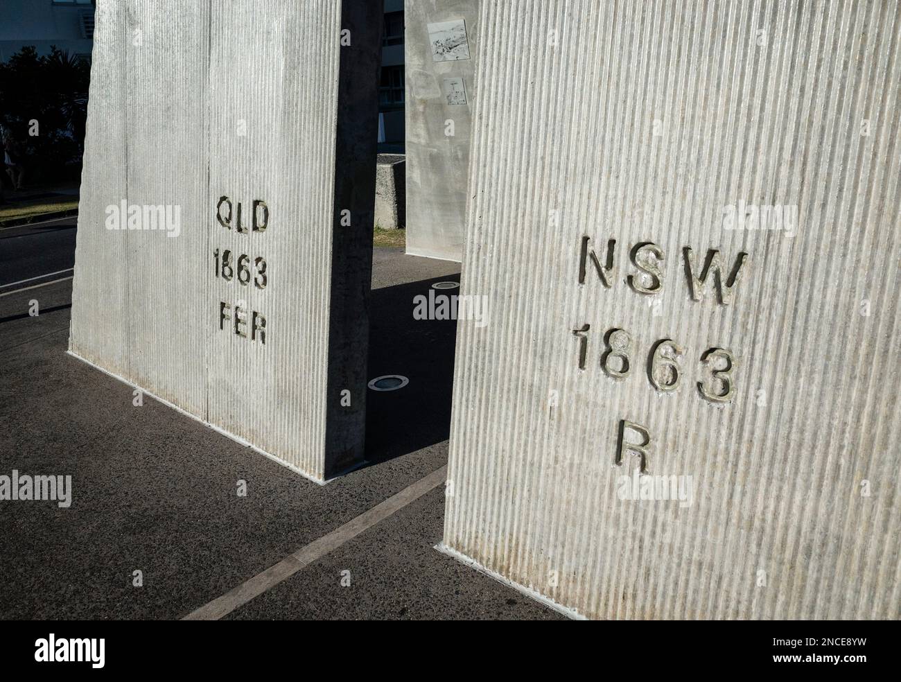 The Centenary of Federation State Border marker was designed to ...