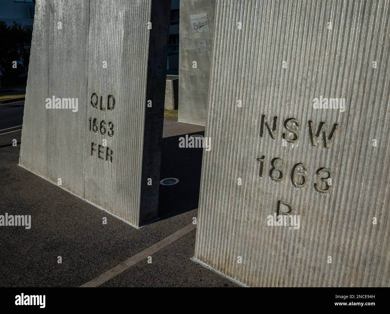 The Centenary of Federation State Border marker was designed to ...
