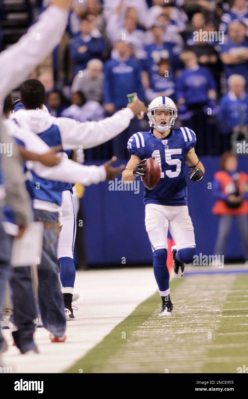 Indianapolis Colts wide receiver Blair White (15) in action during the ...