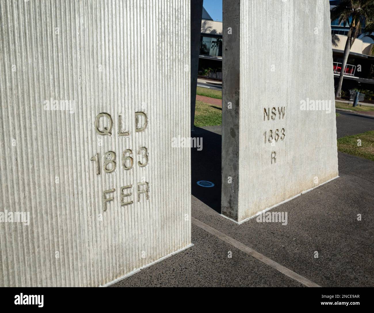 The Centenary of Federation State Border marker was designed to ...