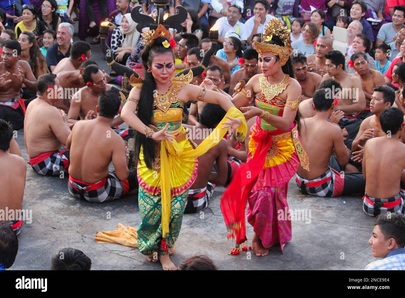 Bali, Indonesia, December 27th 2015 - A traditional balinese kecak ...