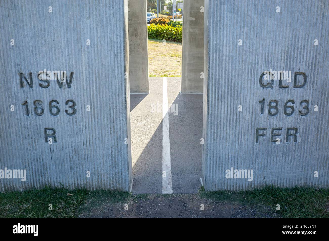 The Centenary of Federation State Border marker was designed to ...