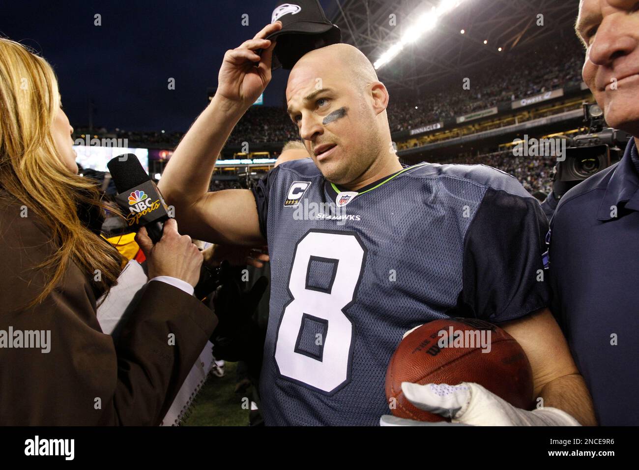 Seattle Seahawks' Matt Hasselbeck after playing against the New Orleans ...