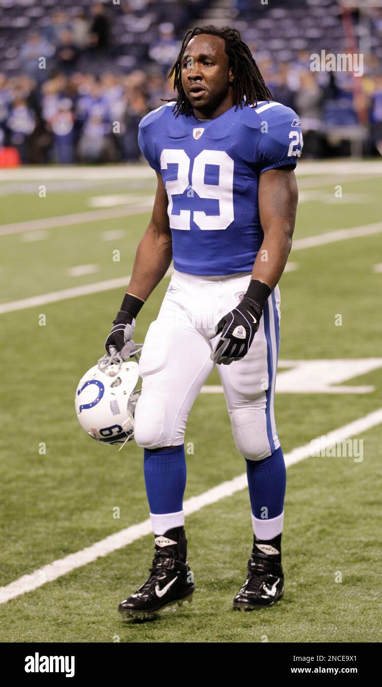 Indianapolis Colts running back Joseph Addai (29) before an NFL AFC ...