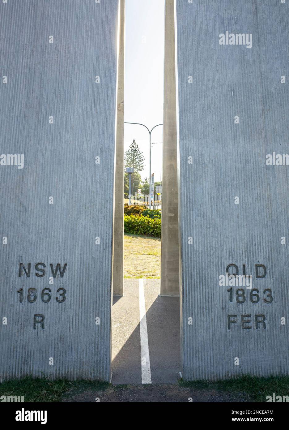 The Centenary of Federation State Border marker was designed to ...