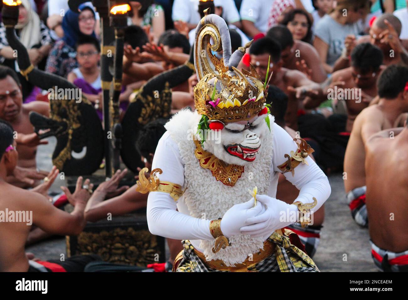 Bali, Indonesia, December 27th 2015 - A traditional balinese kecak ...