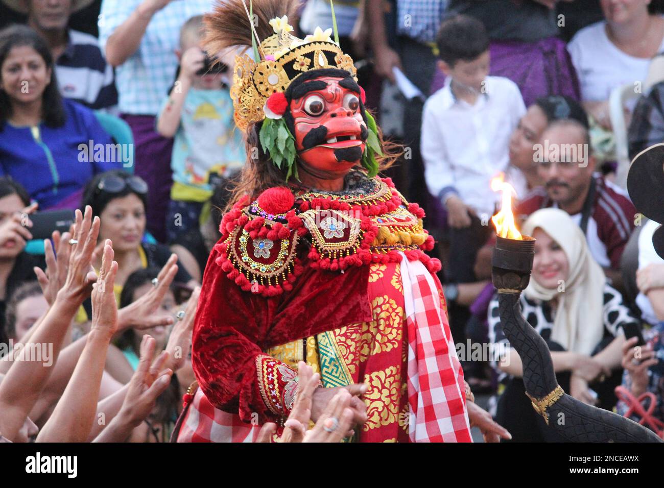 Bali, Indonesia, December 27th 2015 - A traditional balinese kecak ...