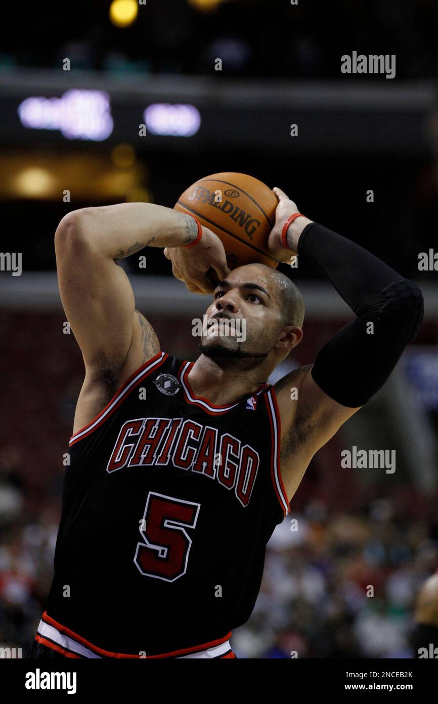 Chicago Bulls' Carlos Boozer (5) during an NBA basketball game against ...