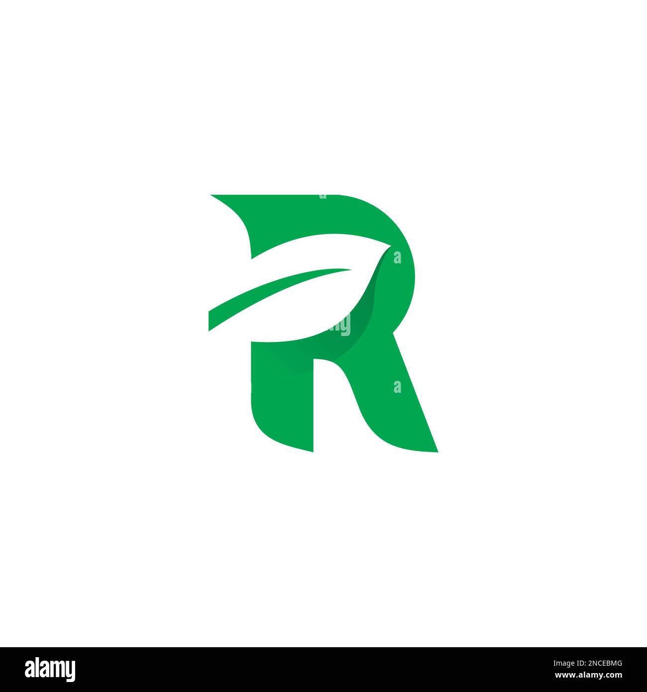 R Leaf Logo Design. Letter R Icon Stock Vector Image & Art - Alamy