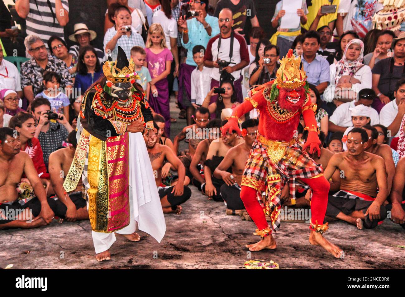 Bali, Indonesia, December 27th 2015 - A traditional balinese kecak ...