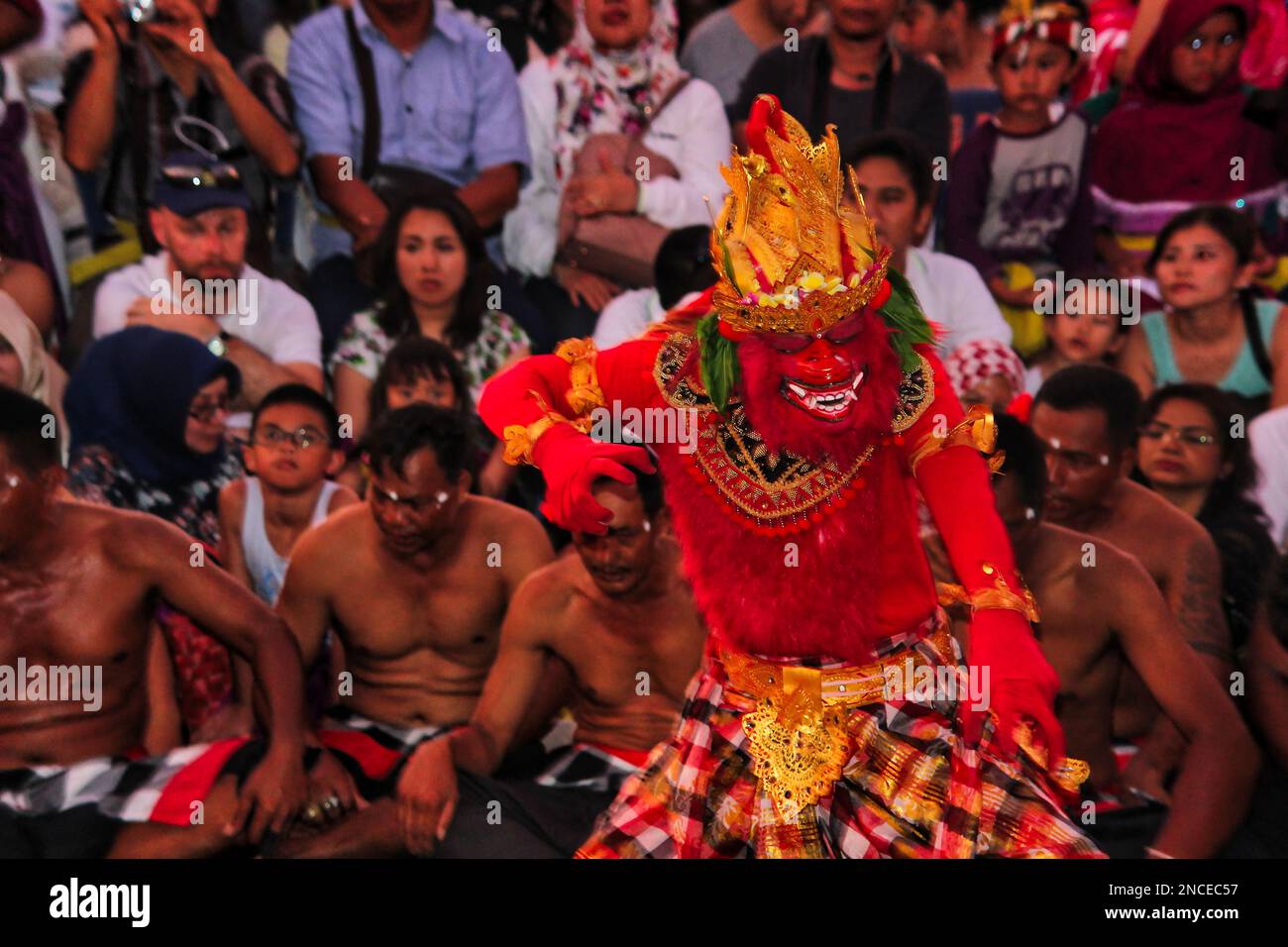 Bali, Indonesia, December 27th 2015 - A traditional balinese kecak ...