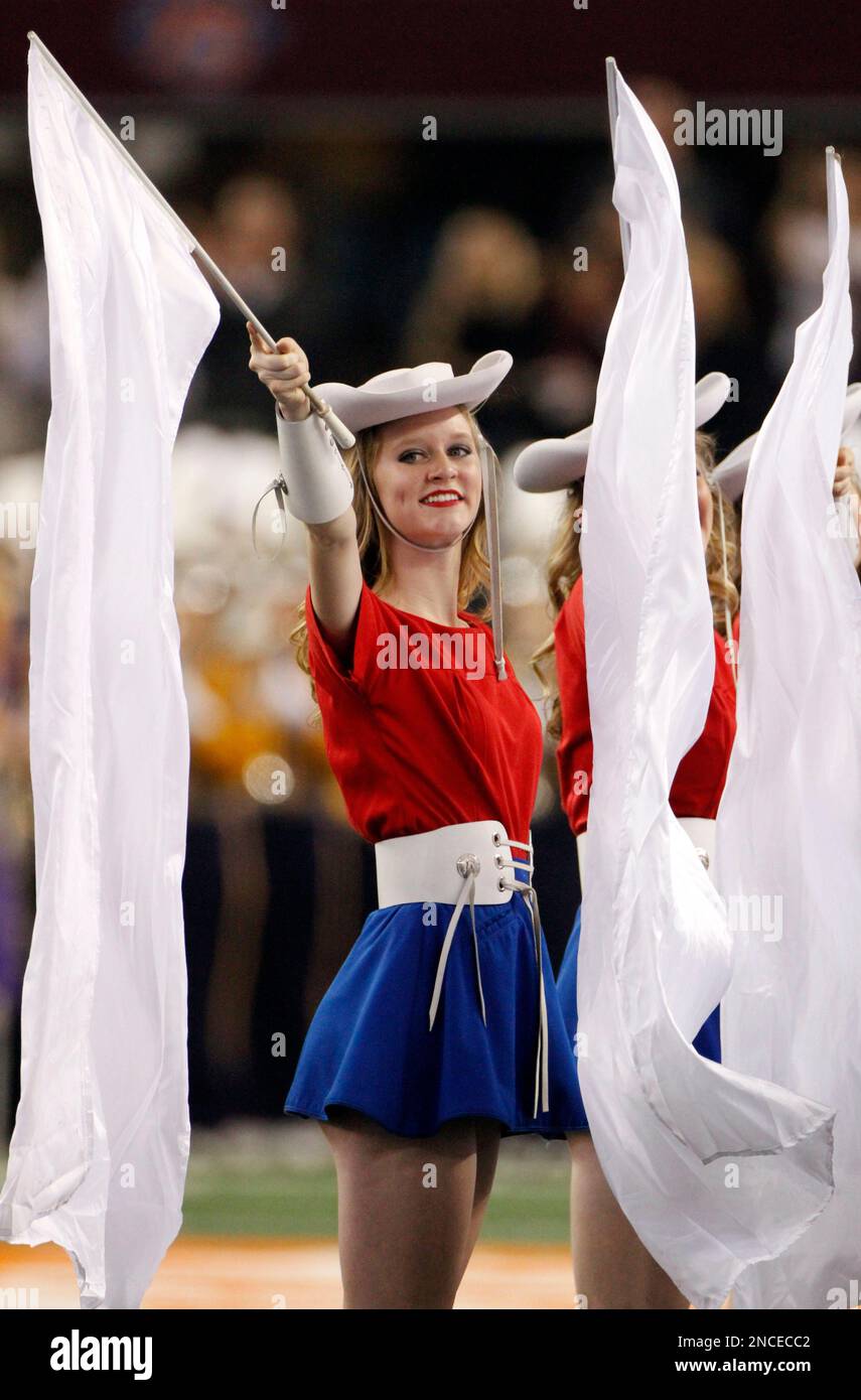 The Texas A&M flag squad before the Cotton Bowl NCAA college football ...
