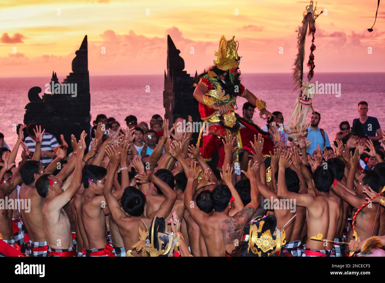 Bali, Indonesia, December 27th 2015 - A traditional balinese kecak ...