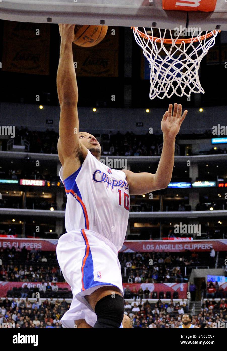 Los Angeles Clippers guard Eric Gordon puts up a shot during the first ...
