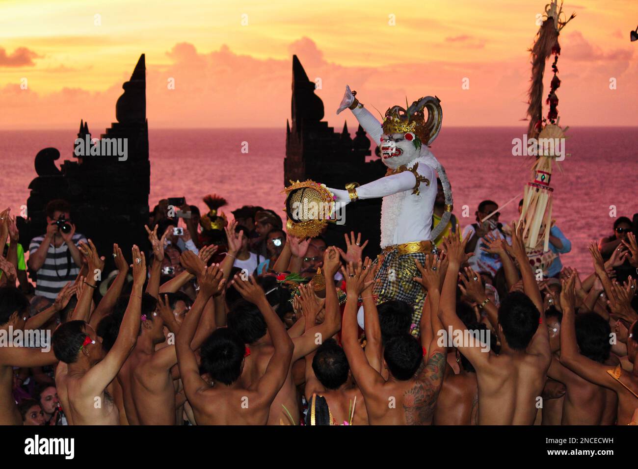 Bali, Indonesia, December 27th 2015 - A traditional balinese kecak ...