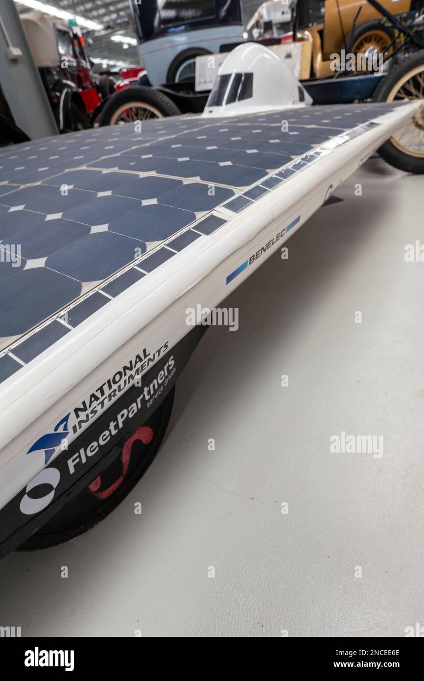 Solar powered vehicle Sunswift Ivy at the Inverell Transport Museum in ...