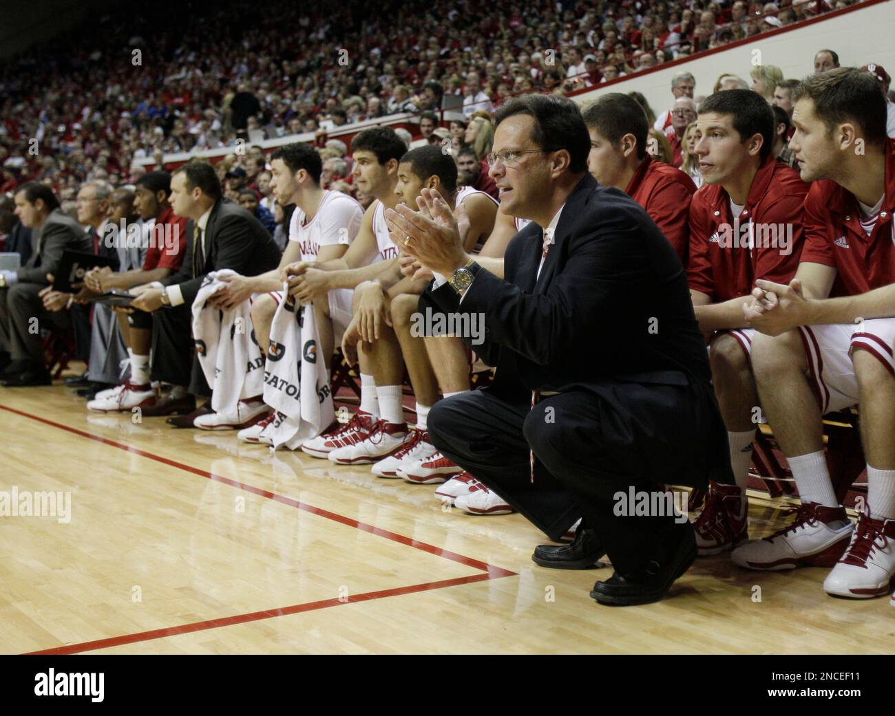 Indiana head coach Tom Crean during the second half of an NCAA college ...