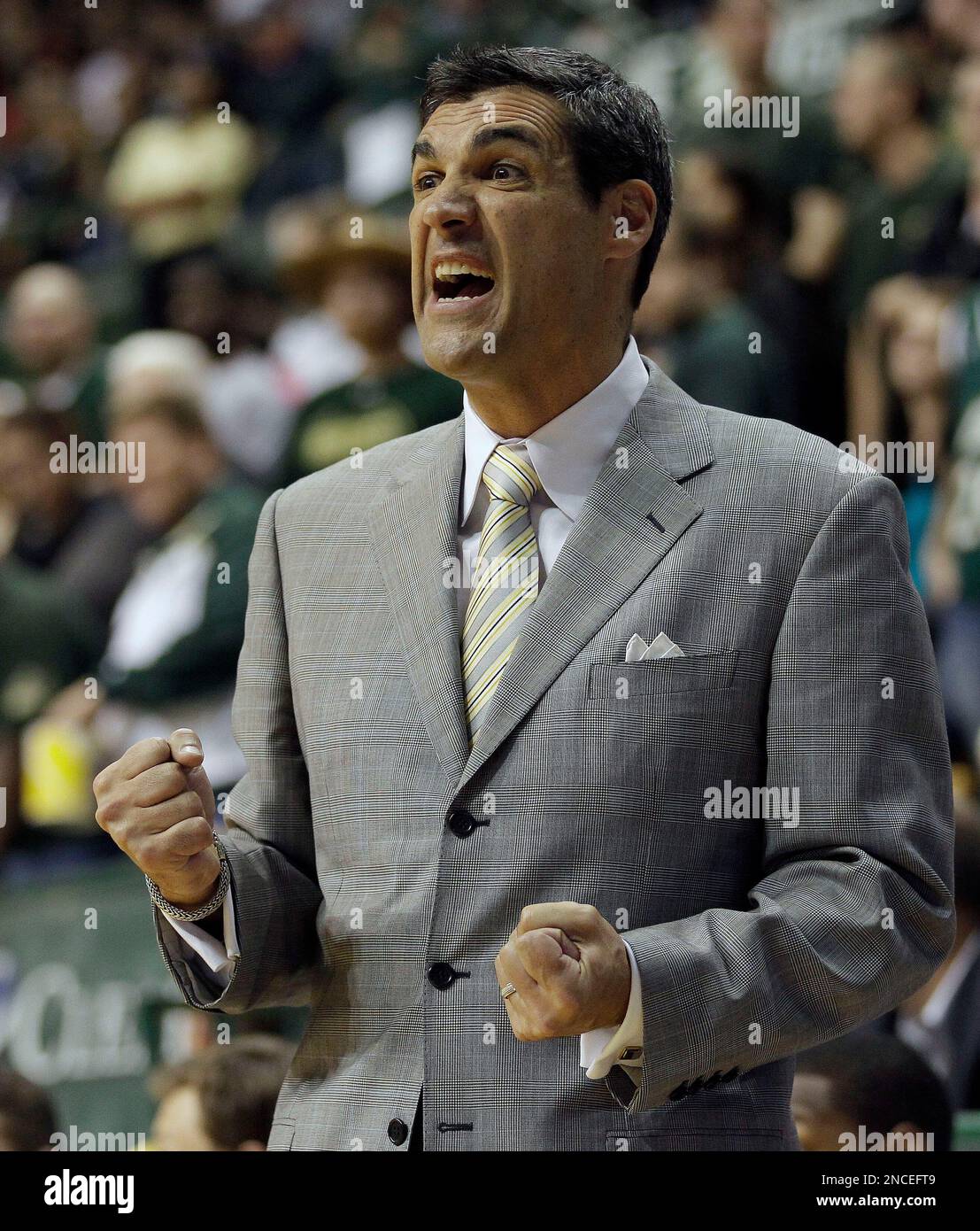 Villanova head coach Jay Wright reacts in the second half against South ...