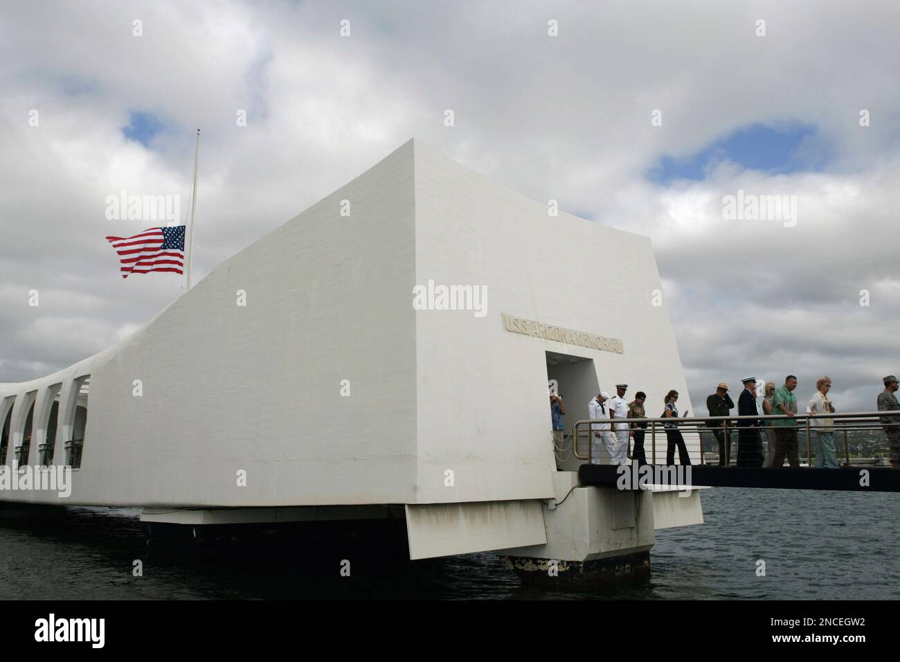 FILE- This Monday, Dec. 7, 2009 file photo shows the USS Arizona ...