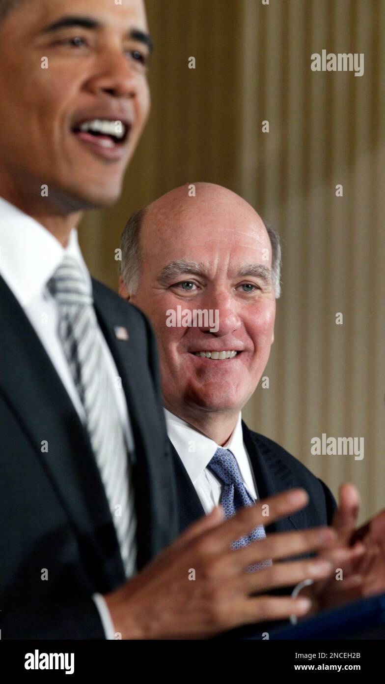 New White House Chief of Staff William Daley smiles as he is introduced ...