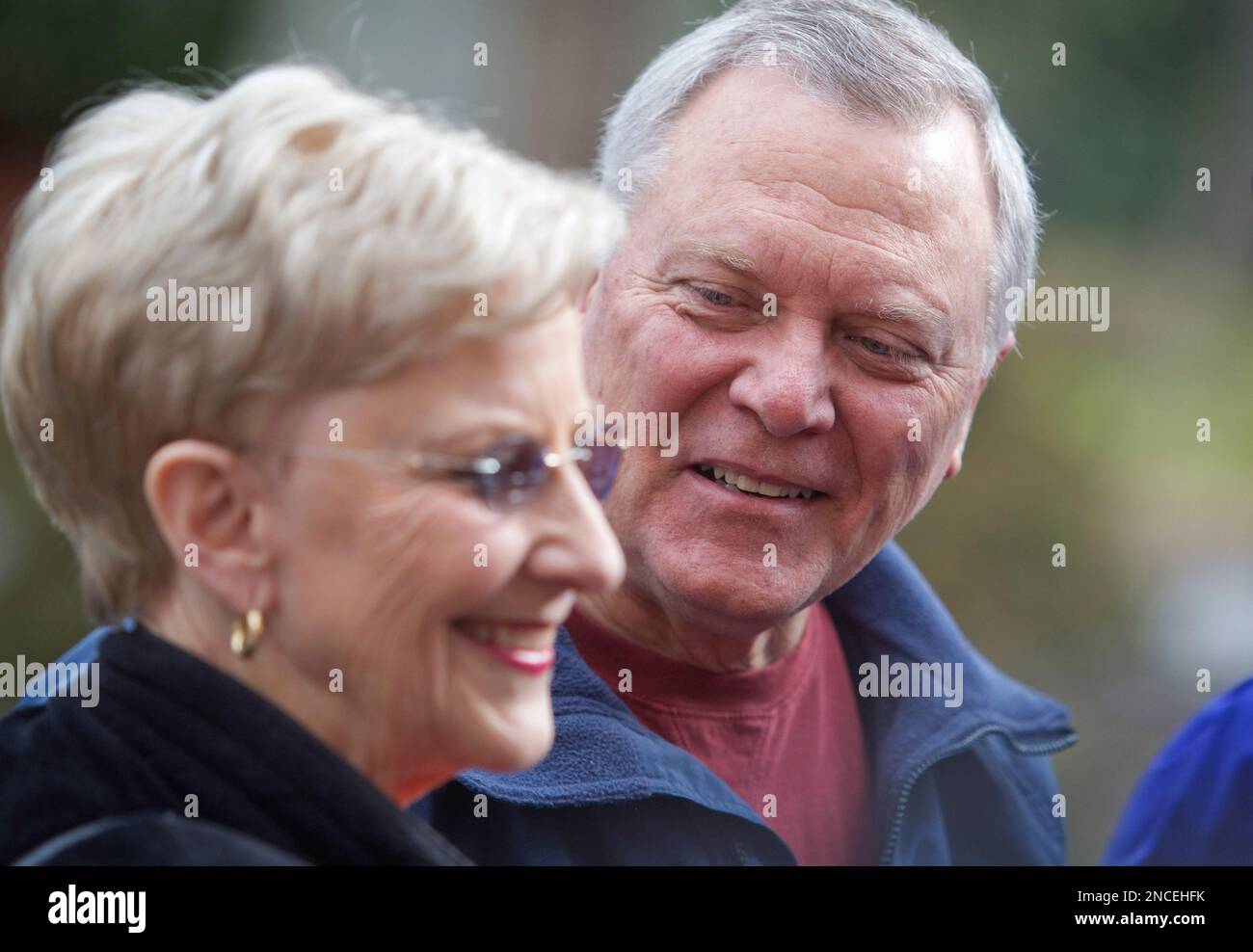 Georgia Gov.-elect Nathan Deal, right, arrives with wife Sandra at the ...