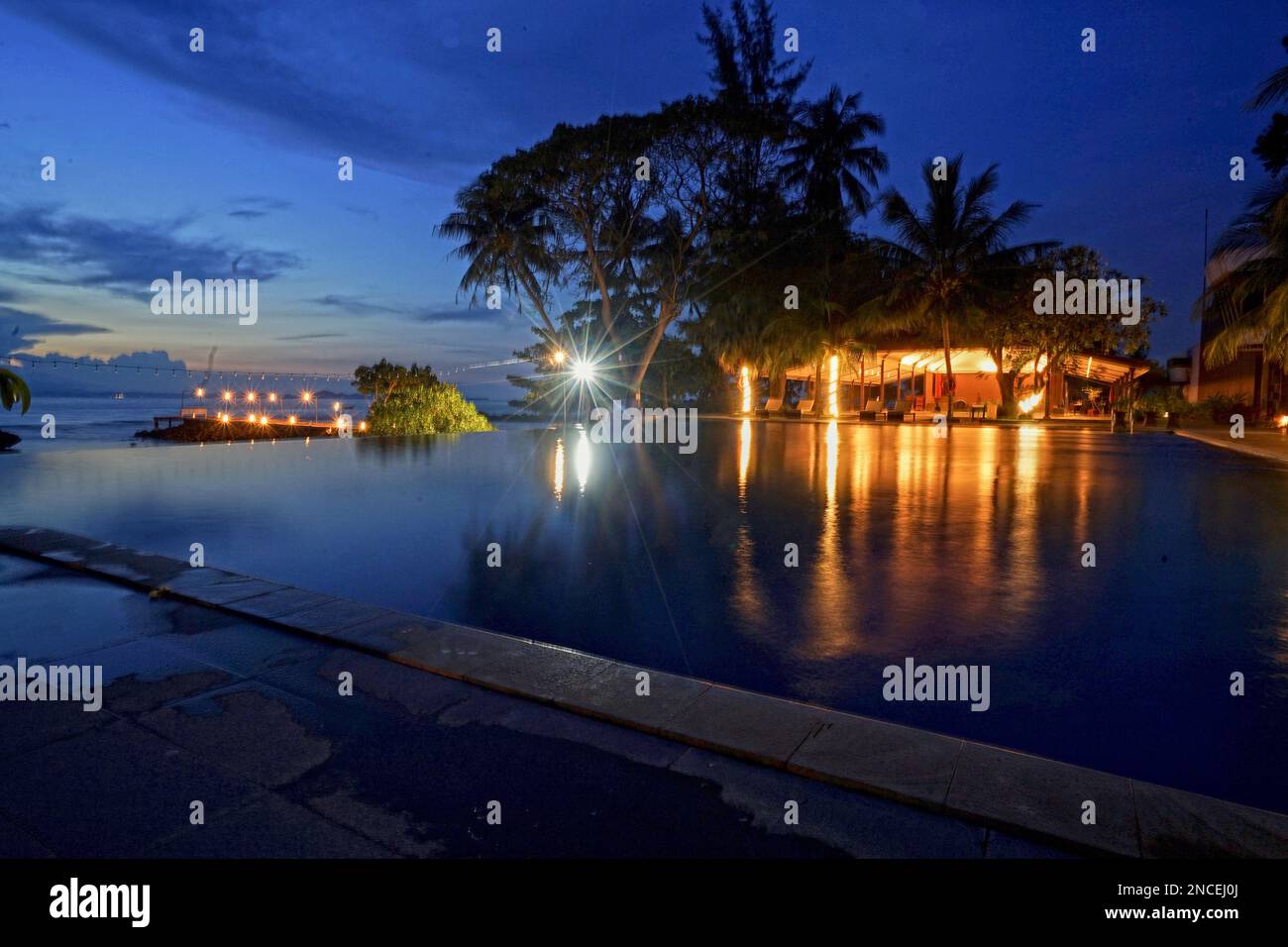 Anyer Beach at Mambruk Horel and Resort, Anyer, Banten, Indonesia Stock ...