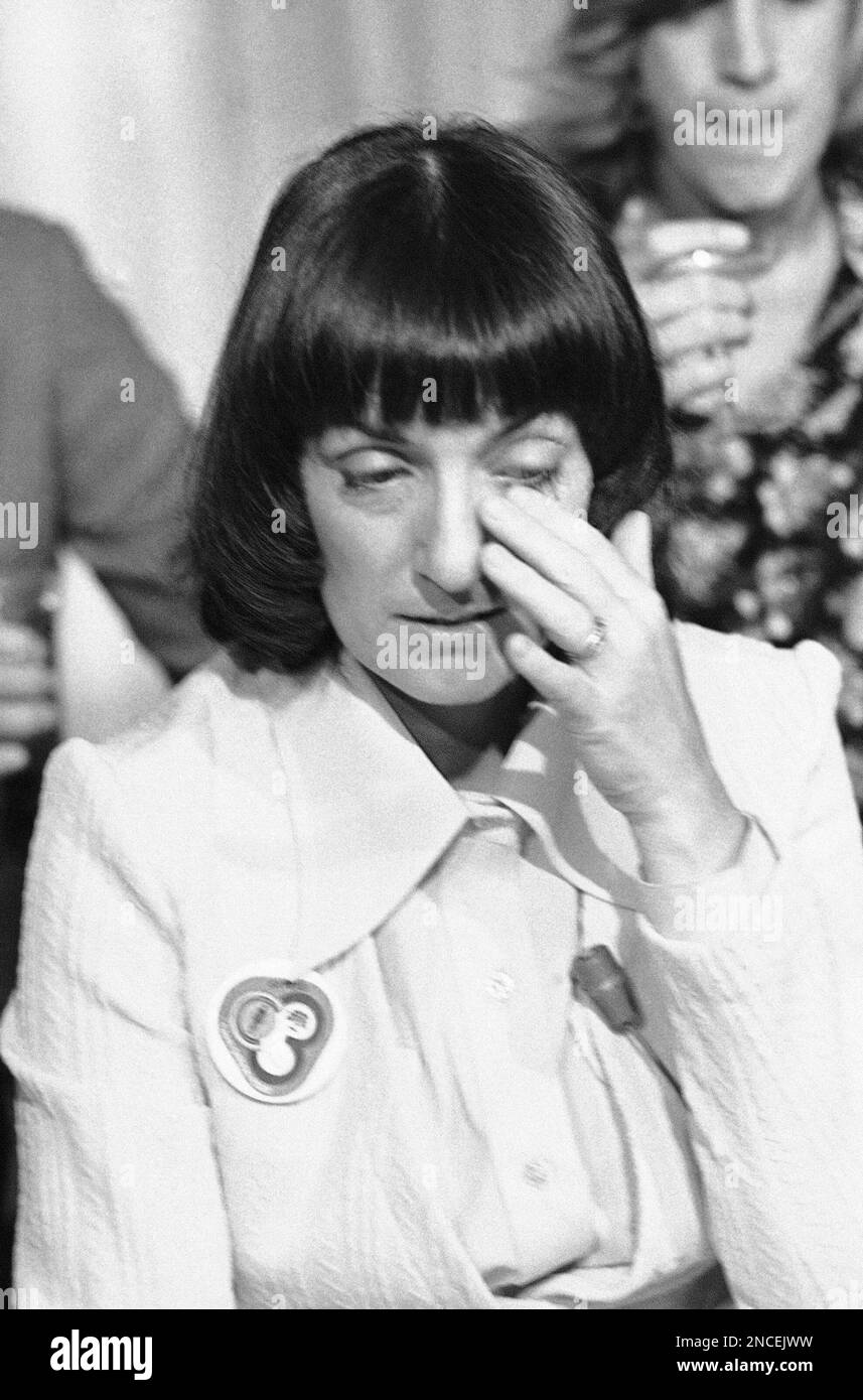 Reaction of the wives of Skylab 3 crew in Houston, Texas Friday, Feb. 8 ...