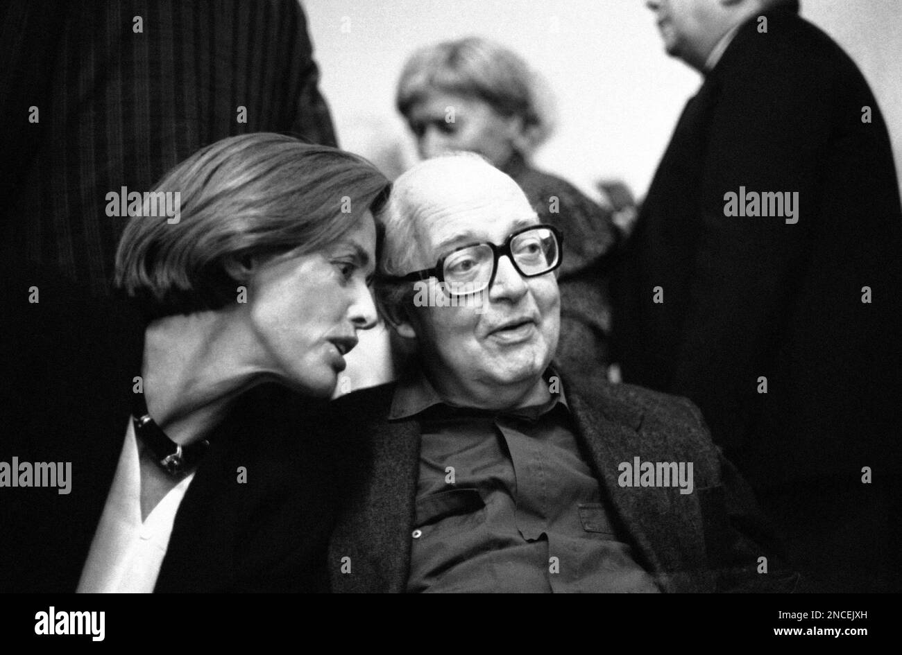 Swiss author and dramatist Friedrich Duerrenmatt and his wife Charlotte ...