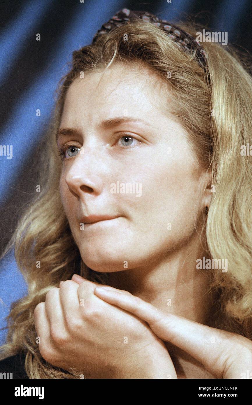English actress Joely Richardson of the British film “Drowning by ...