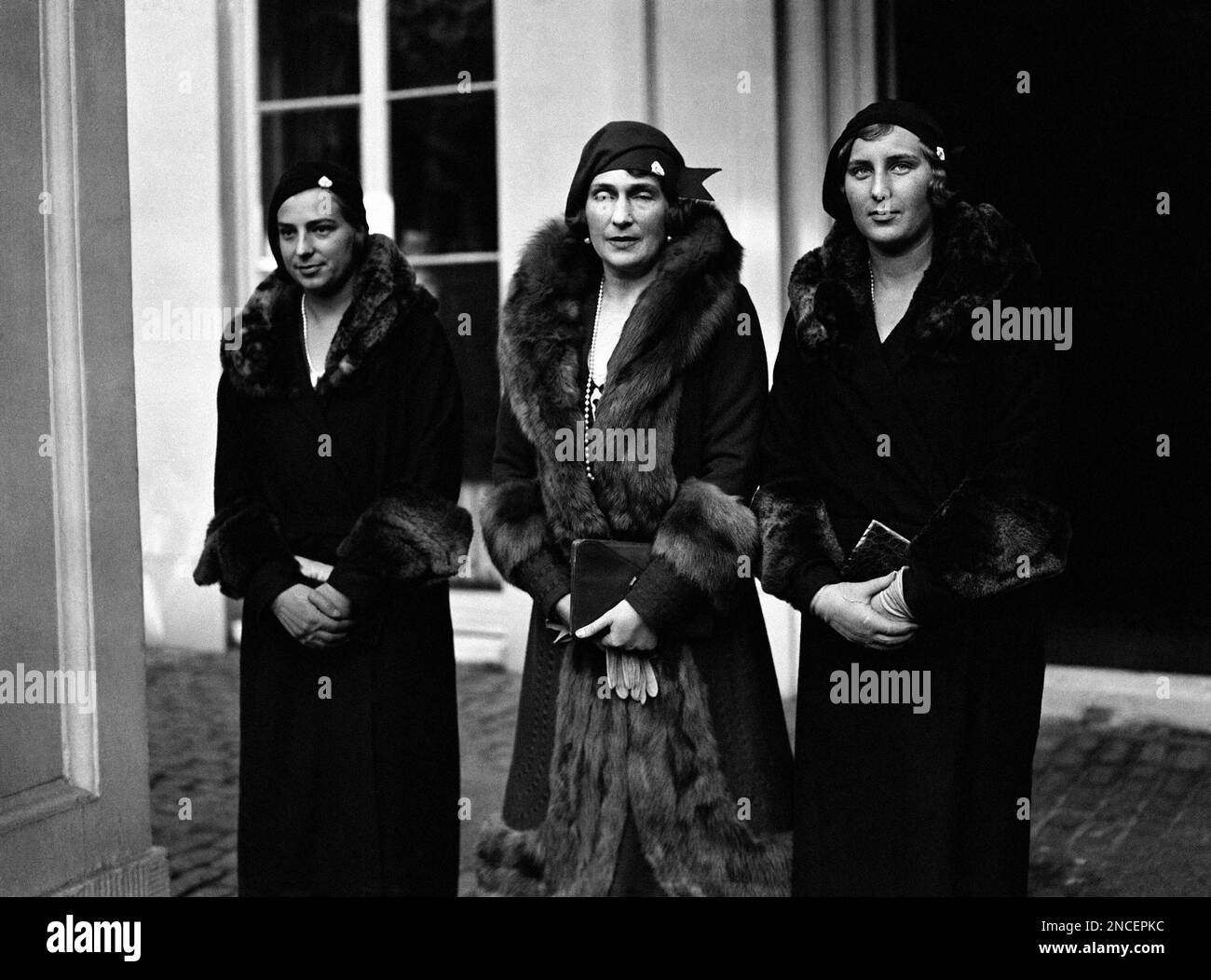 Left to right are; Infanta Beatriz of Spain, Victoria Eugenie of ...