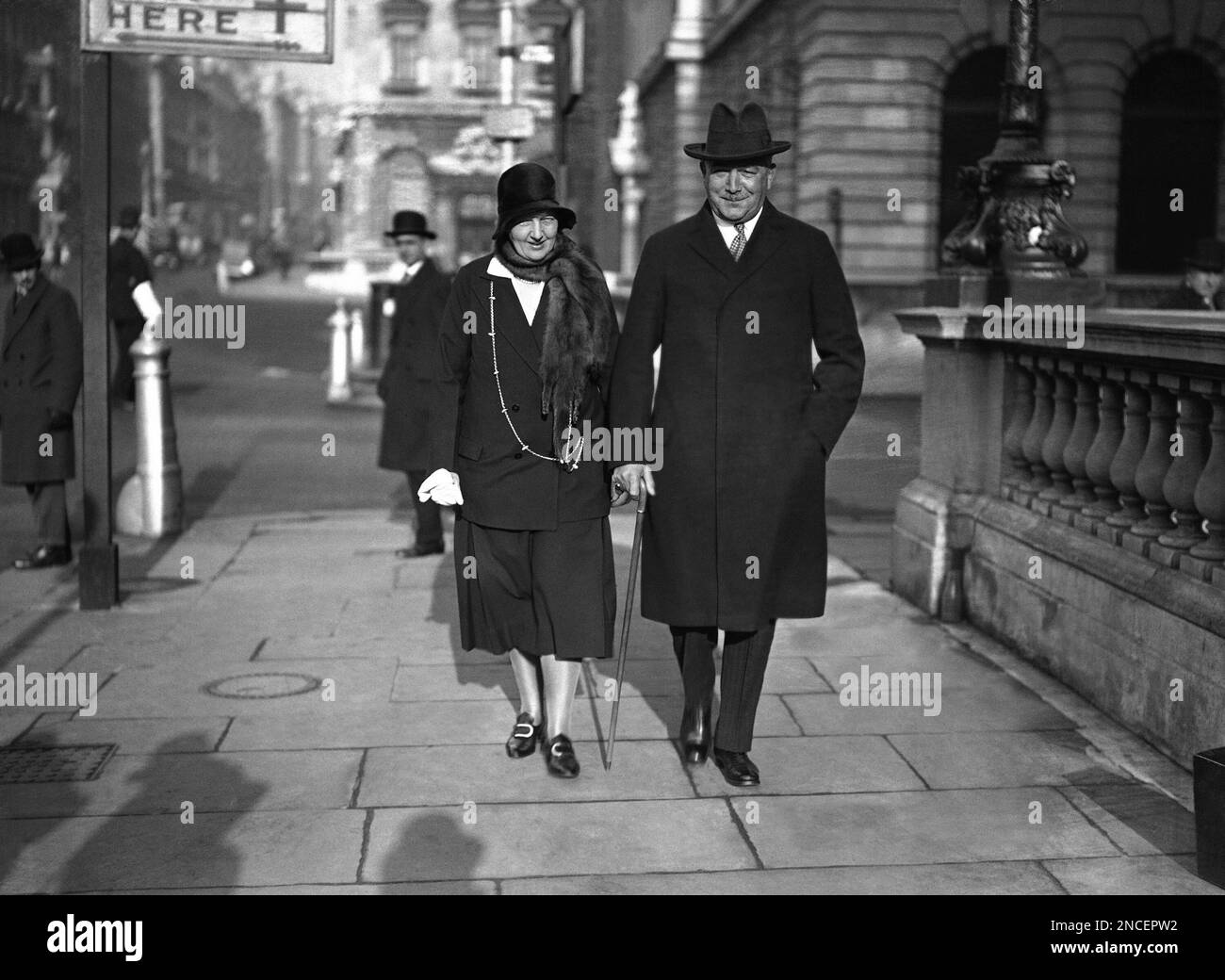 Konstantin von Neurath the new German Ambassador walking in London ...