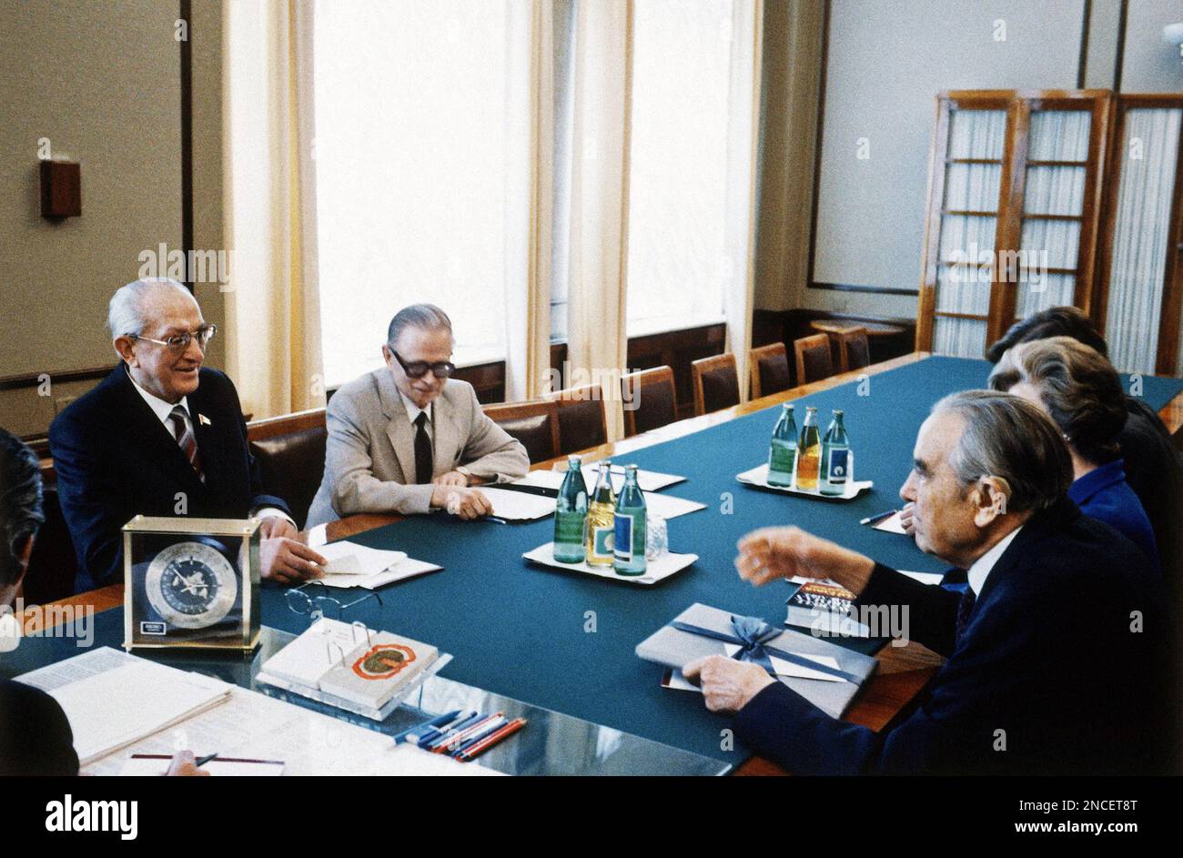 The Soviet leader Yuri Andropov, General Secretary of the CPSU Central ...