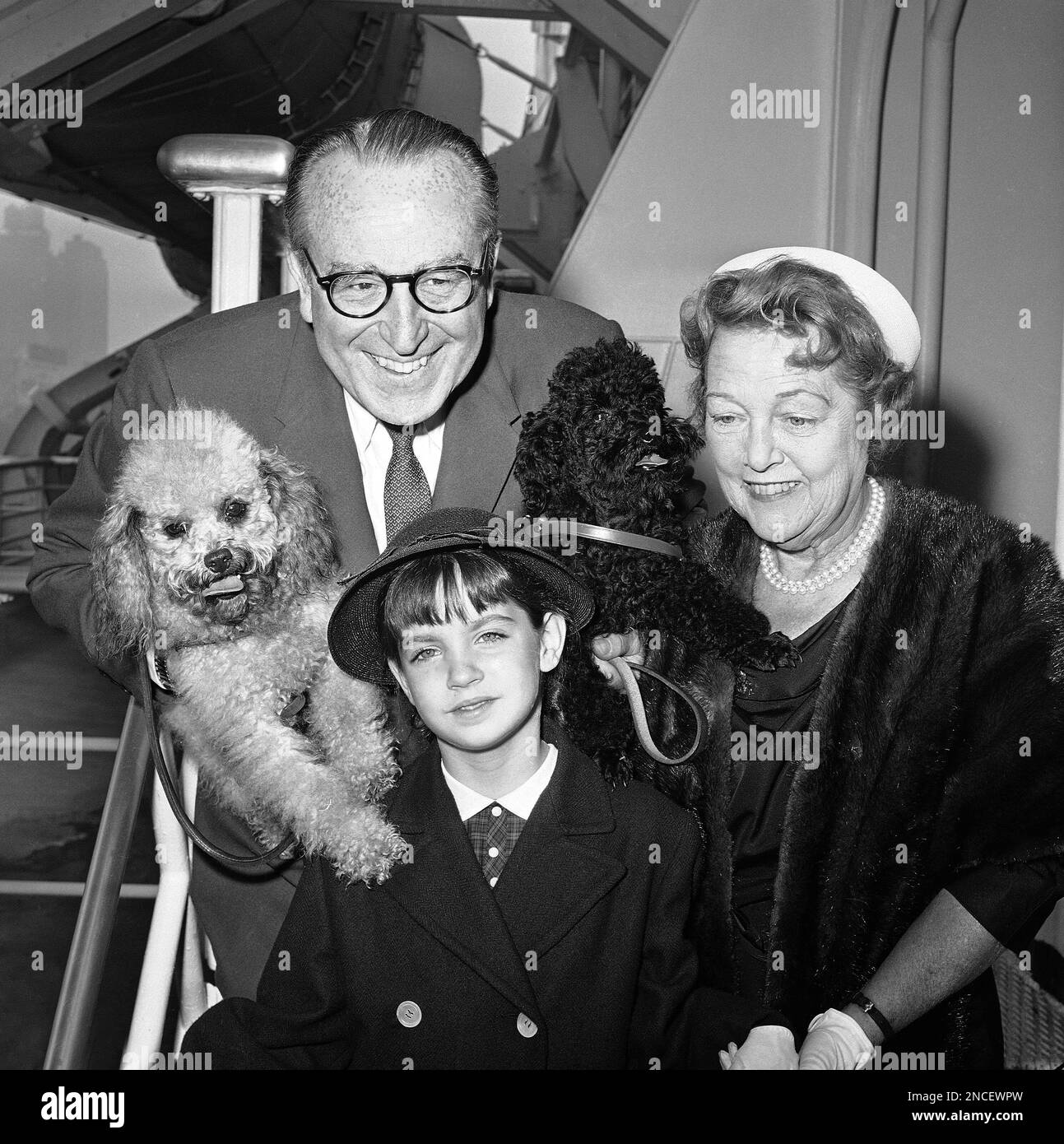 Silent screen star Harold Lloyd and his wife are seen August 29, 1960 ...