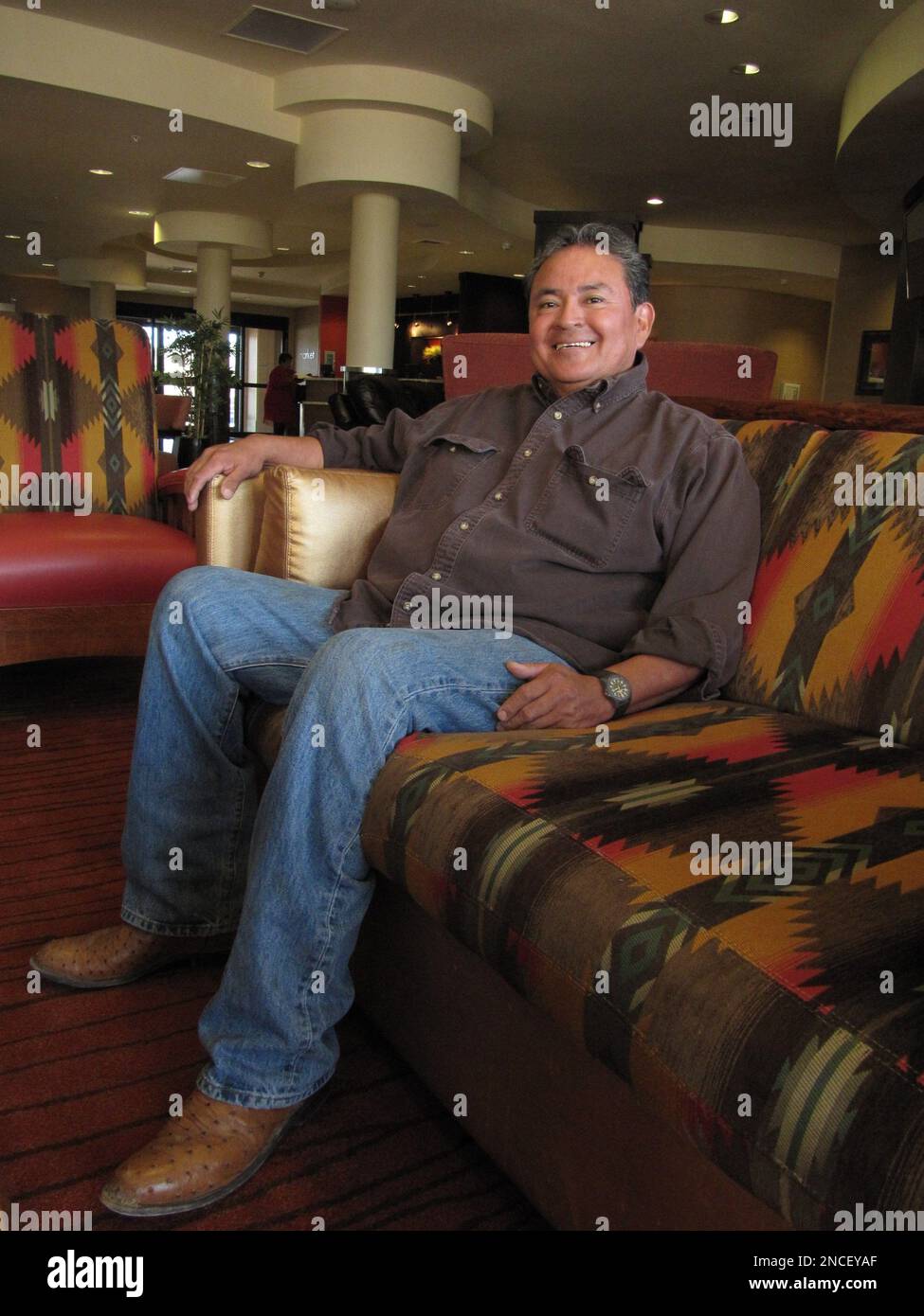 In this photo taken Oct. 29, 2010, Justin Yazzie poses for a photo at a ...