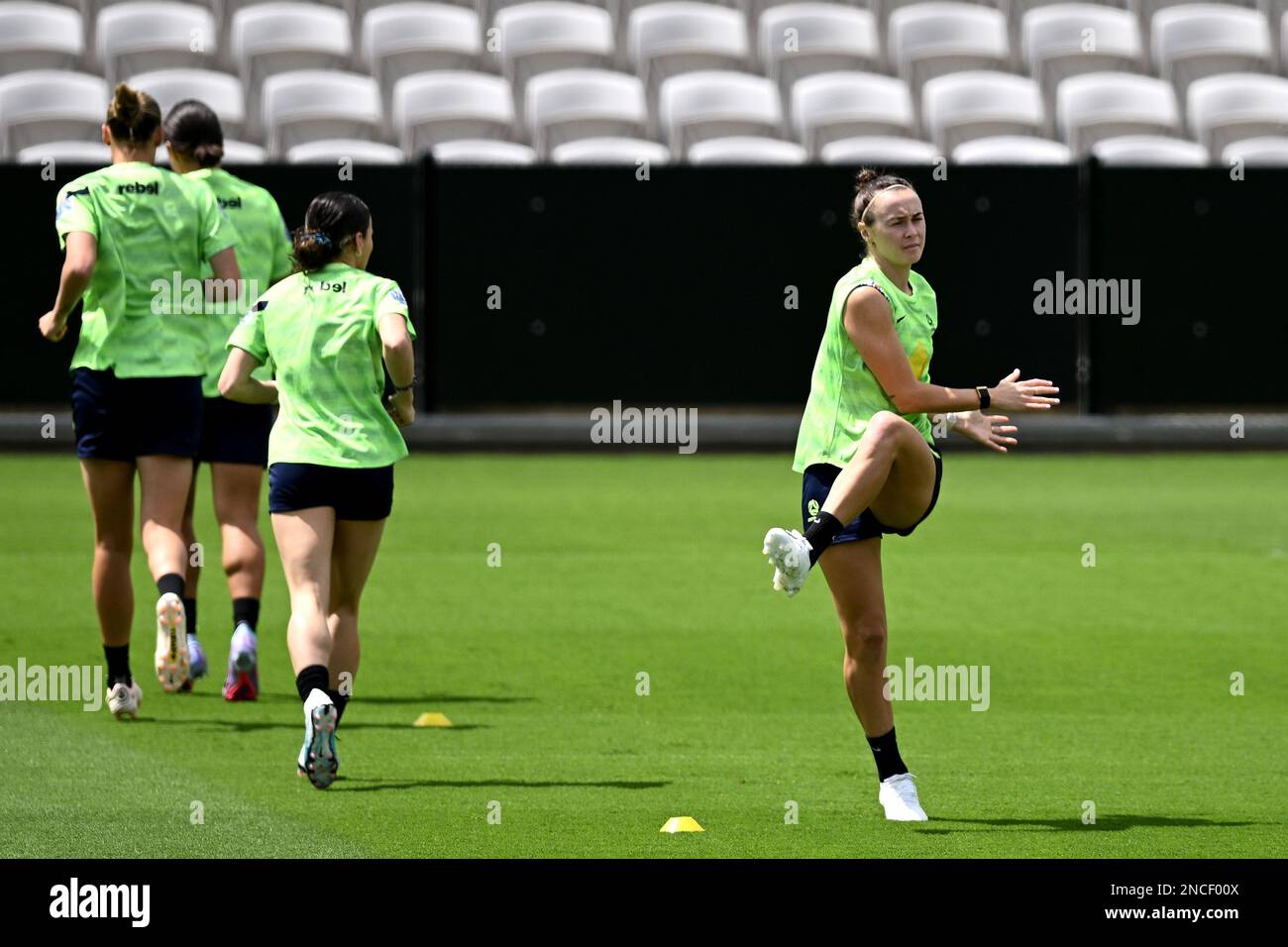 Caitlin Foord during a Matildas training session at Jubilee Stadium, in ...