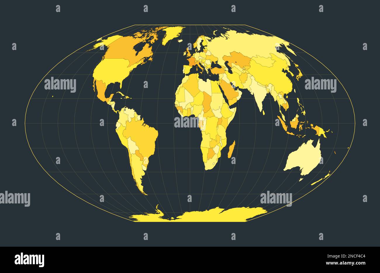 World Map. McBryde-Thomas flat-polar quartic pseudocylindrical equal ...